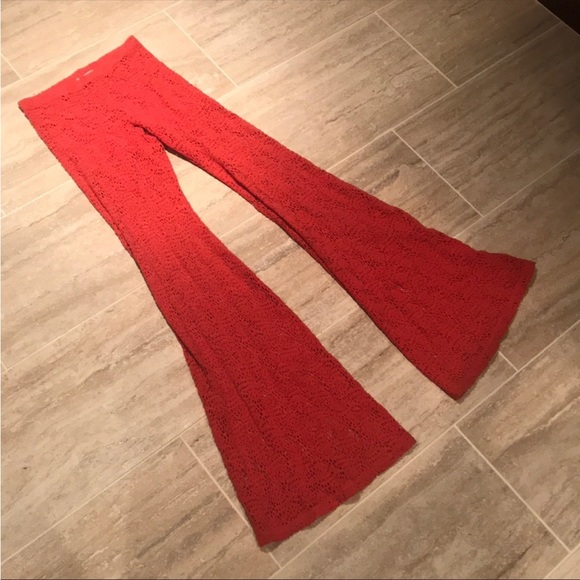 Free People | Pants & Jumpsuits | Free People Crochet Pants | Poshmark